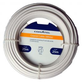 White Coax Cable 25m - Pearsons of Duns