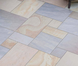 Sunset Buff 900x600mm Sandstone Paving Slab - Pearsons of Duns