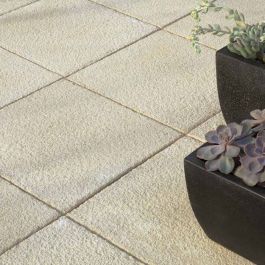 Textured Buff Paving Slab 600x600mm